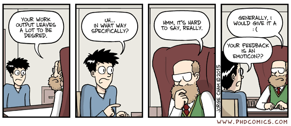feedback comic | Caveman in a Suit